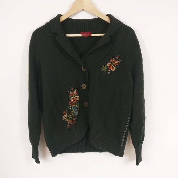 Haggar | Sweaters | Haggar Womens Green Cardigan Sweater Size Xl | Poshmark